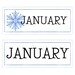 January Calendar Cards for Classroom Calendar - Etsy