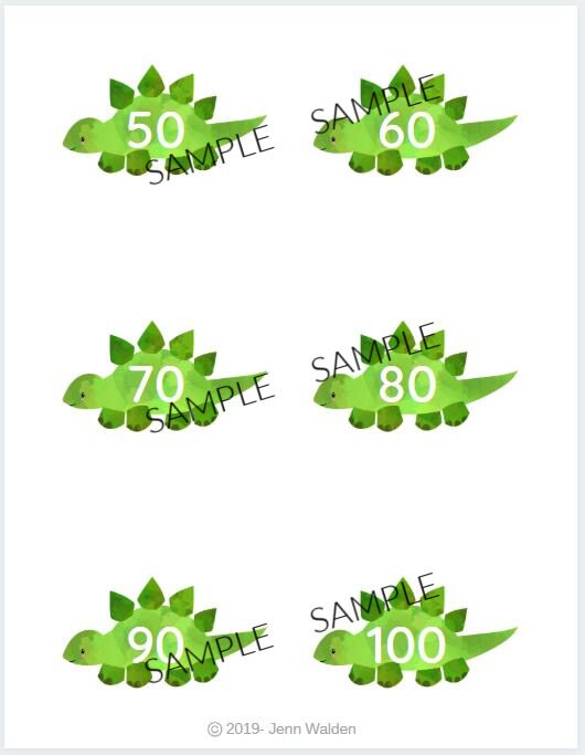 Dino Subtraction Learning Game, Printable Math Activity (digital ...
