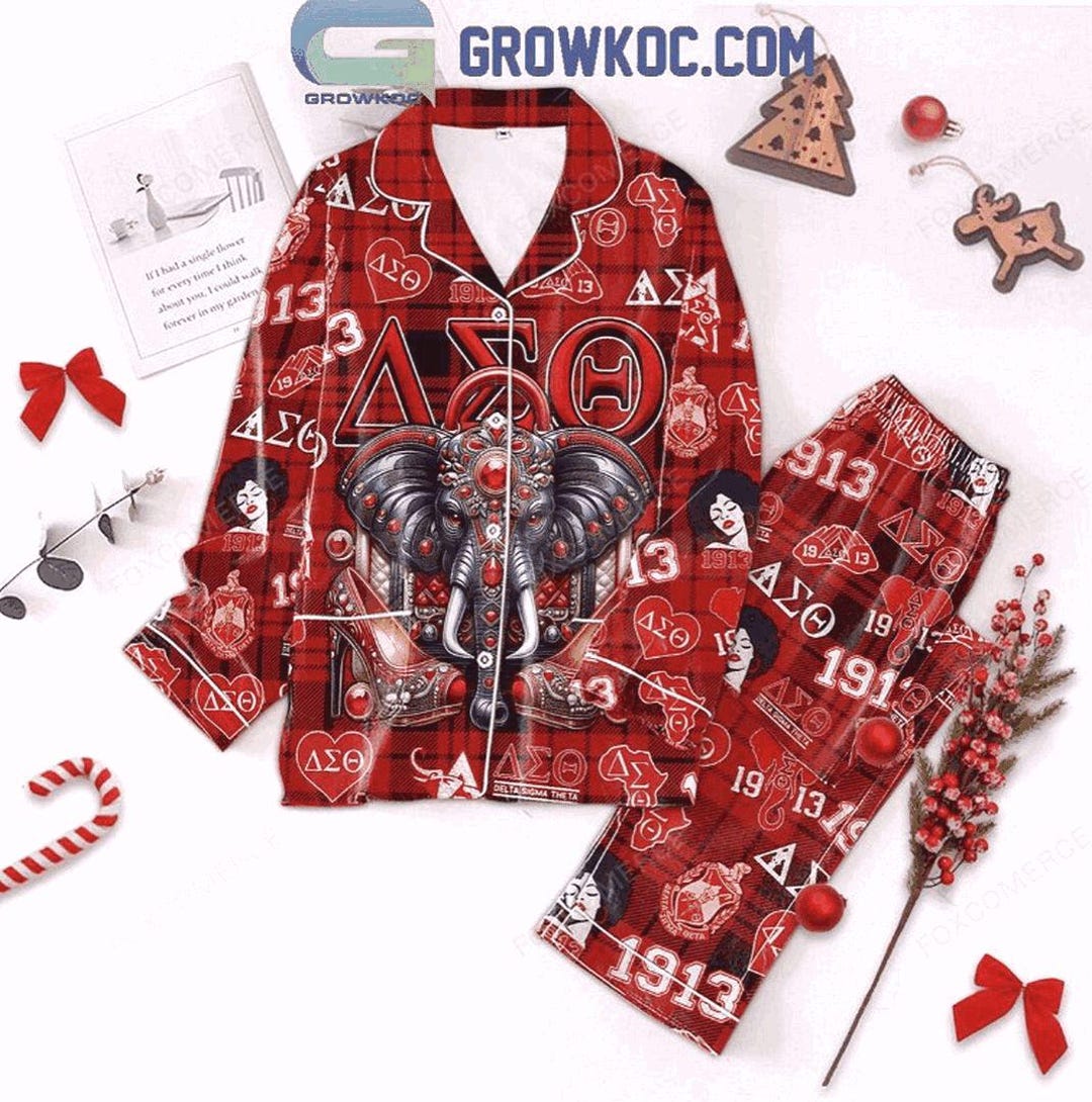 Delta Sigma Theta Christmas Pajamas – Queen Deltaversary Holiday Pjs ...