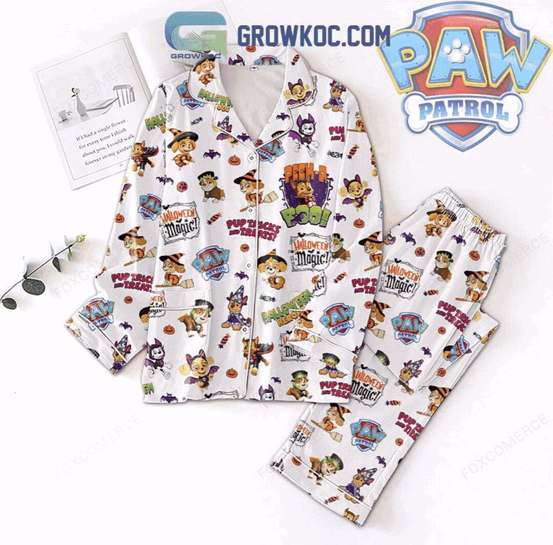 Paw Patrol Halloween Peek-a-poo Pajamas Set - Etsy