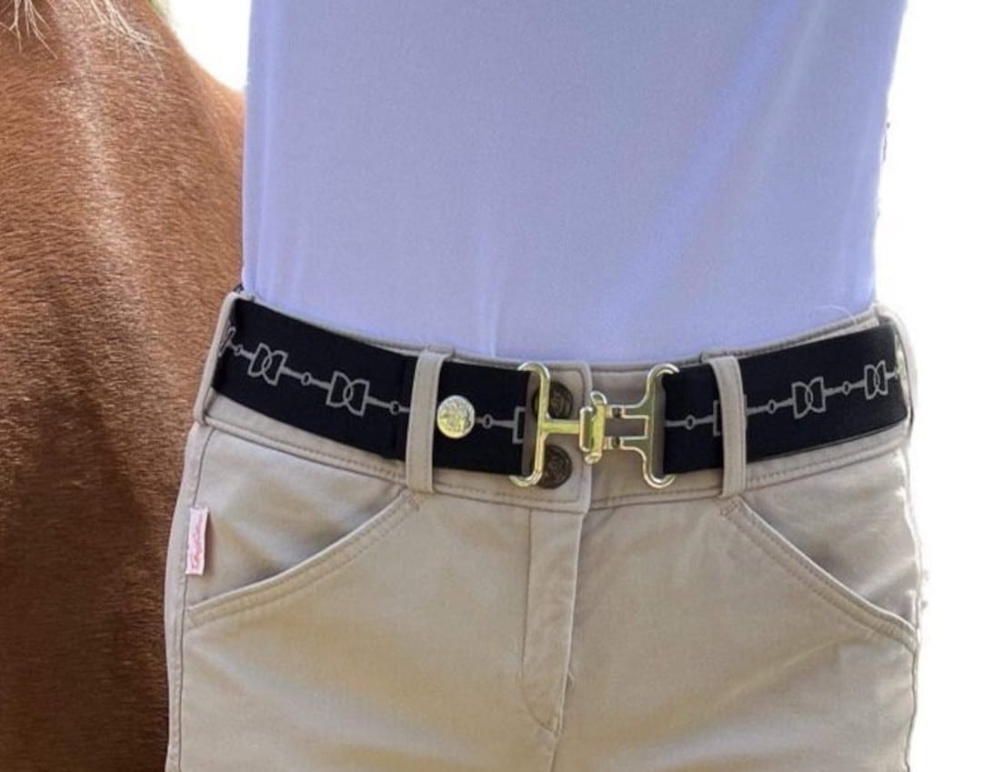 Equestrian Belts, Horse Show Belts, Elastic Belts, Snaffle Bit Belt - Etsy