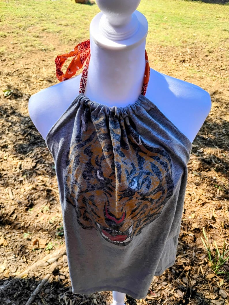 Tiger Hippie Halter - Etsy