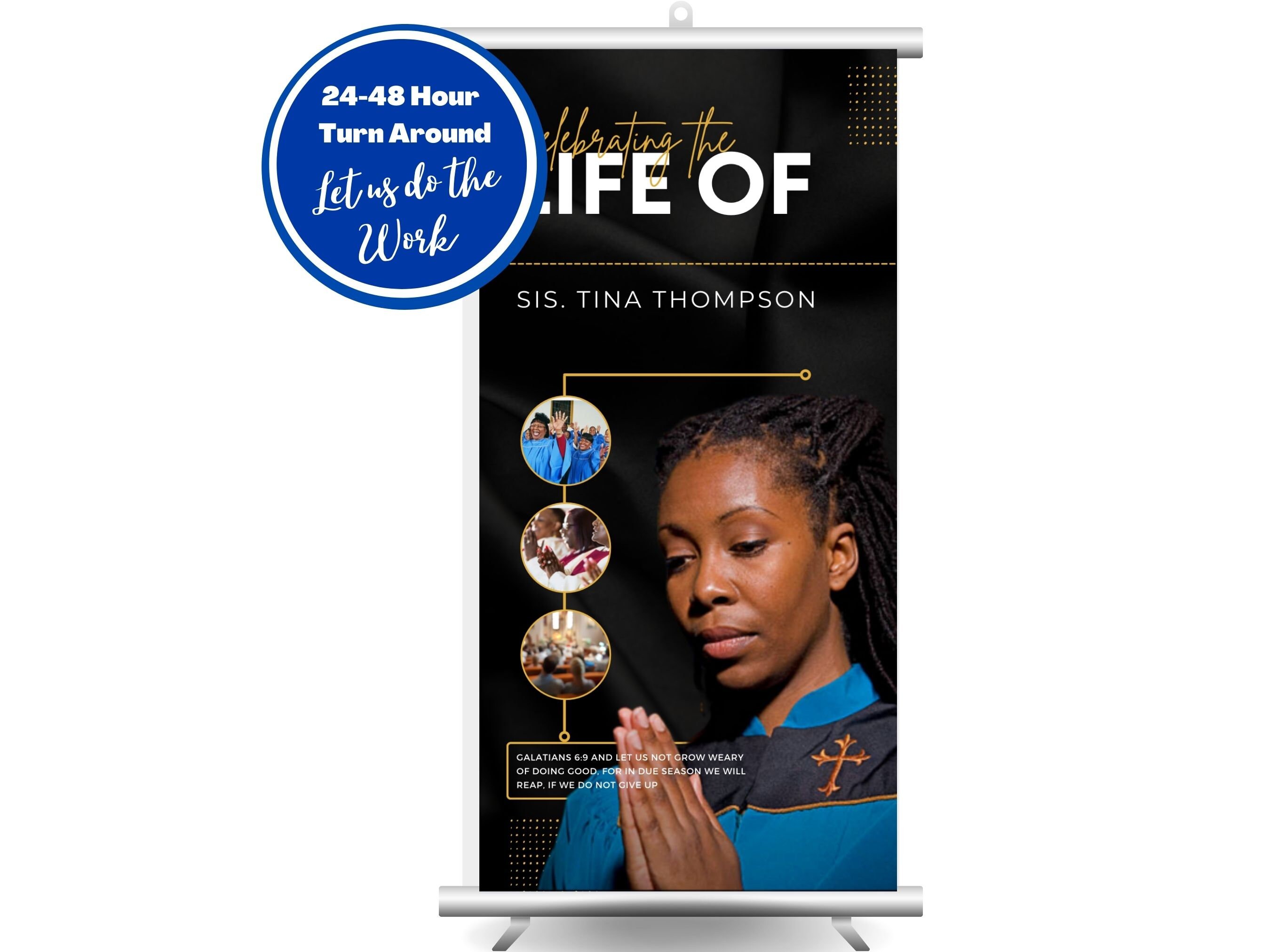 Funeral Backdrop Design, Memorial Photo Backdrop, Celebration of Life ...