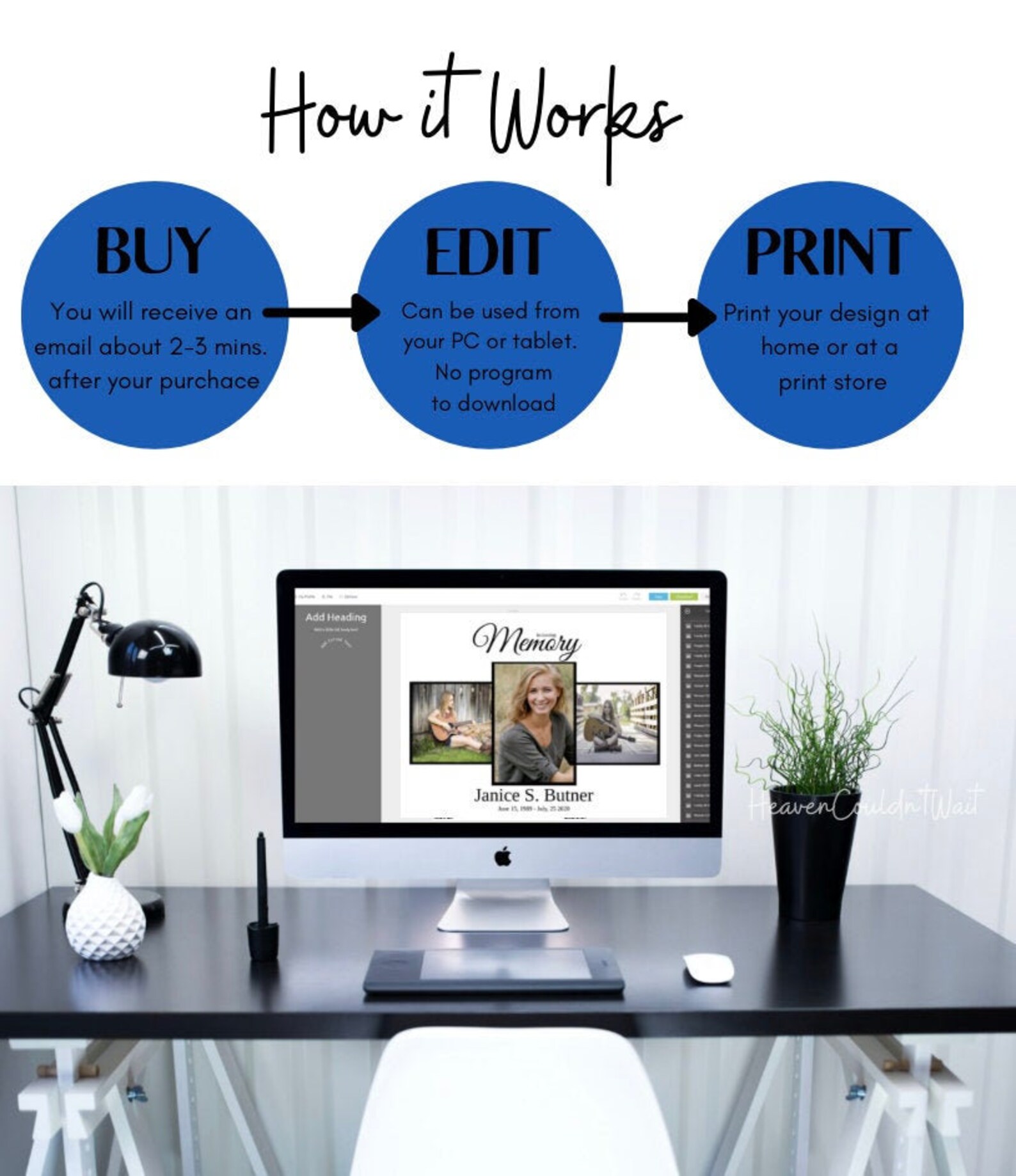 Funeral Chip Bag, Obituary Chip Bag, Blue Clouds Funeral Chip Bag in ...