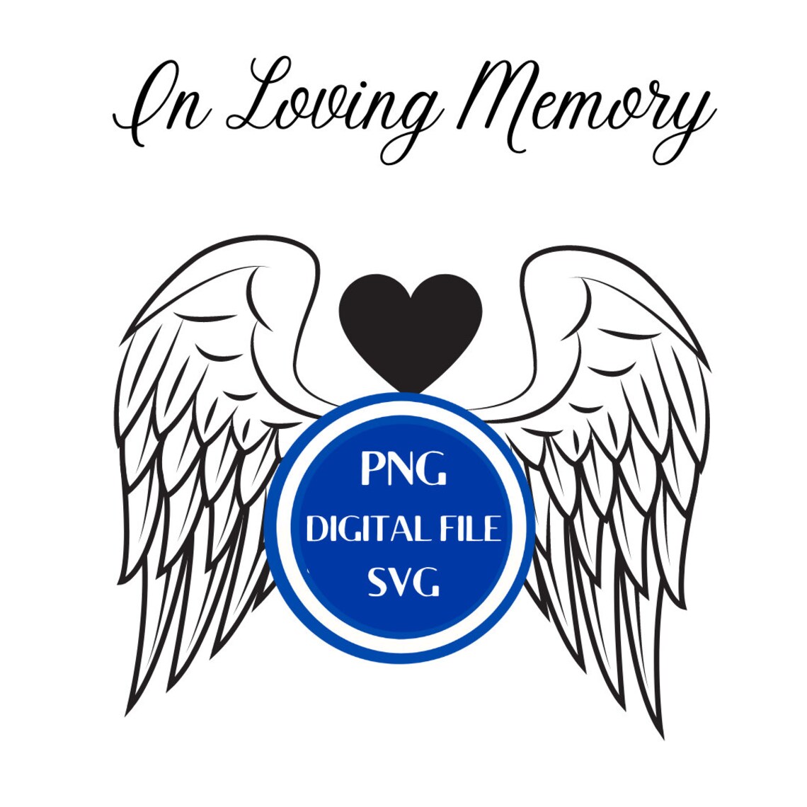 Digital in Loving Memory SVG Memorial Svgloss of Loved One - Etsy