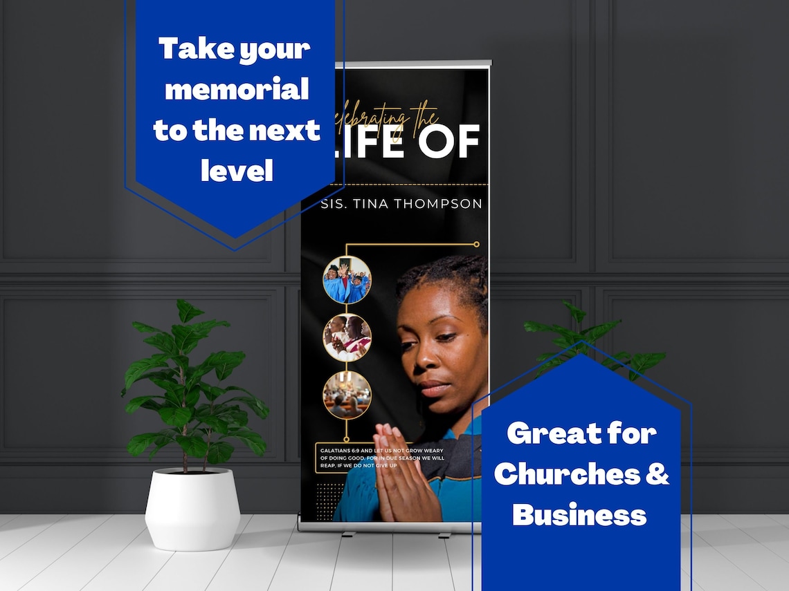 Funeral Backdrop Design Memorial Photo Backdrop Celebration - Etsy