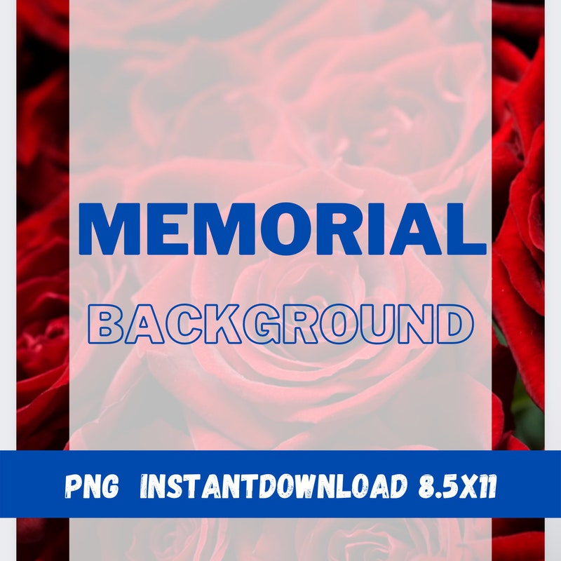 Red Funeral Program - Etsy