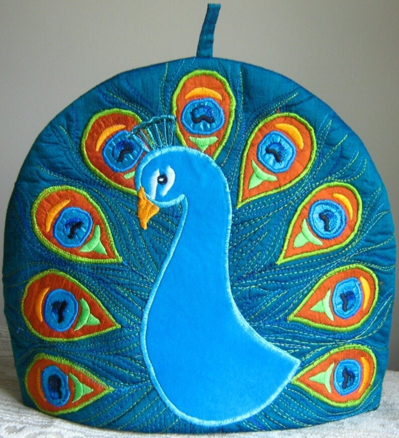 Sewing Pattern for Peacock Tea Cosy/tea Cozy Downloadable PDF Pattern ...