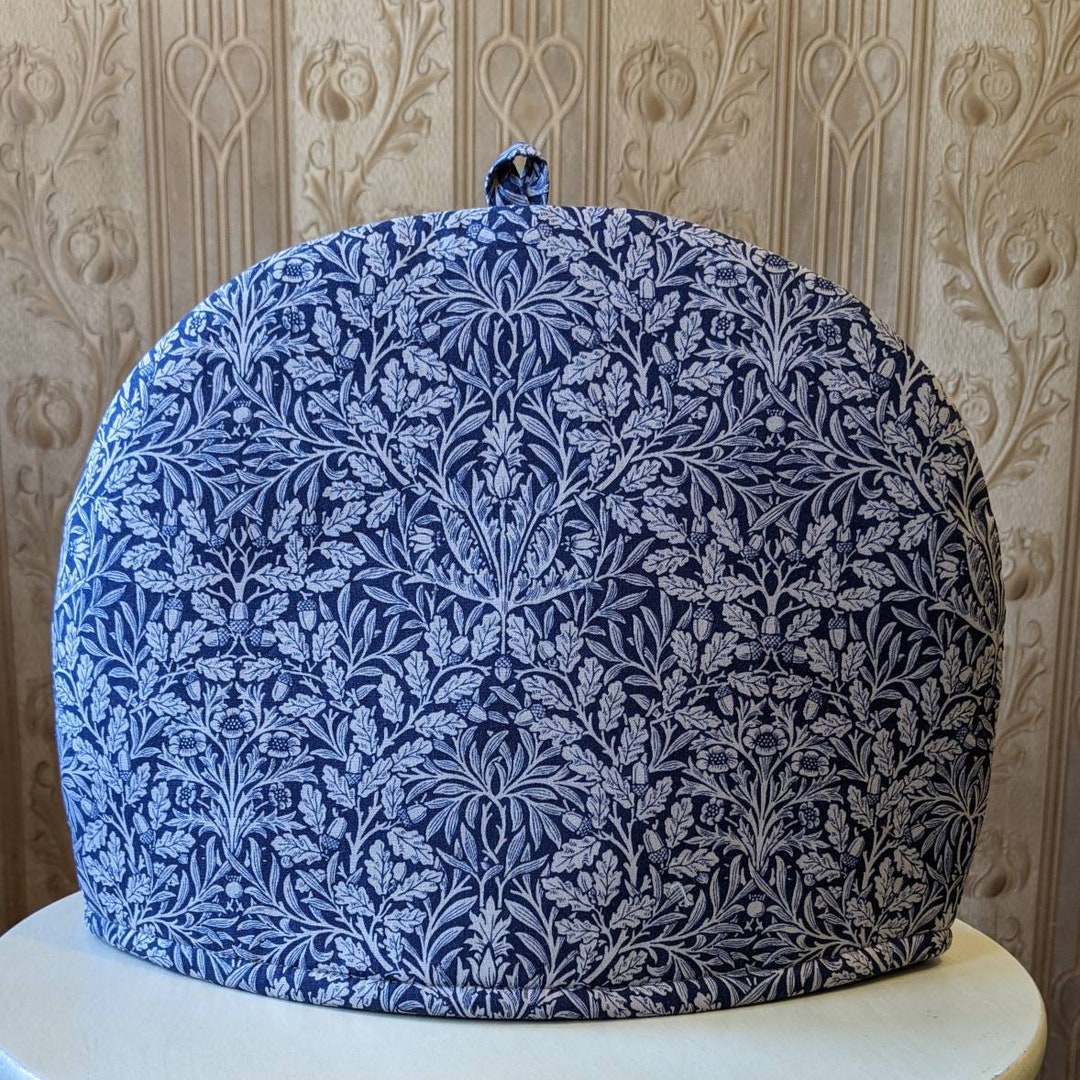 William Morris Acorn Print Tea Cosy, Taupe & Navy, Double Insulated ...