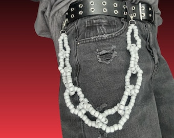 Trans Flag Kandi Star Belt Chain - Etsy