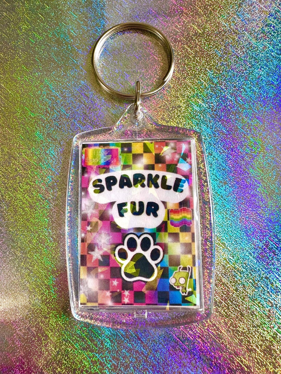 Sparklefur Keychain - Etsy