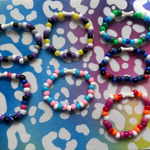 Pride Flag Dog Bone Kandi Bracelet - Etsy