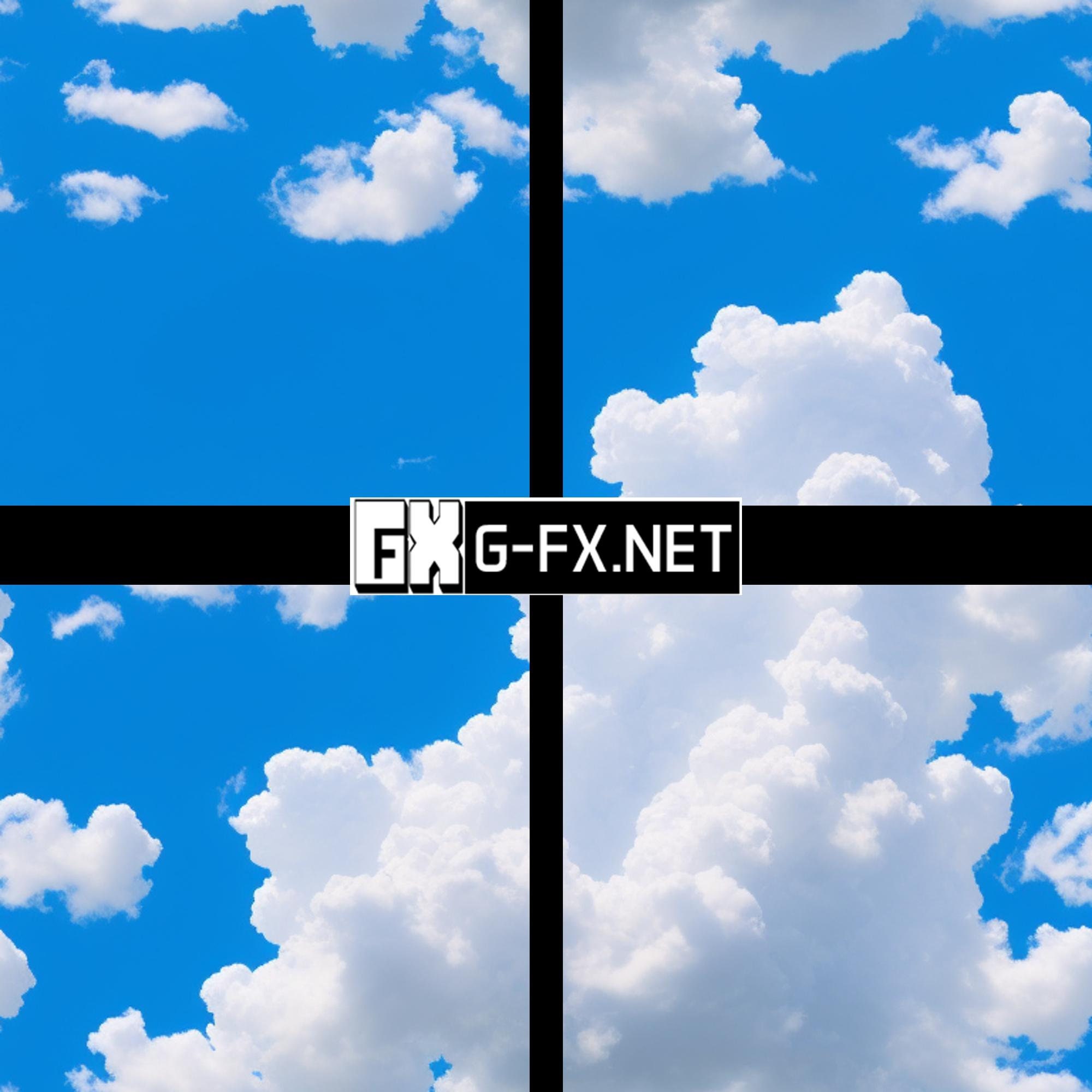 10 Clouds Seamless Pattern | Repeatable Sky Background | Continuing ...