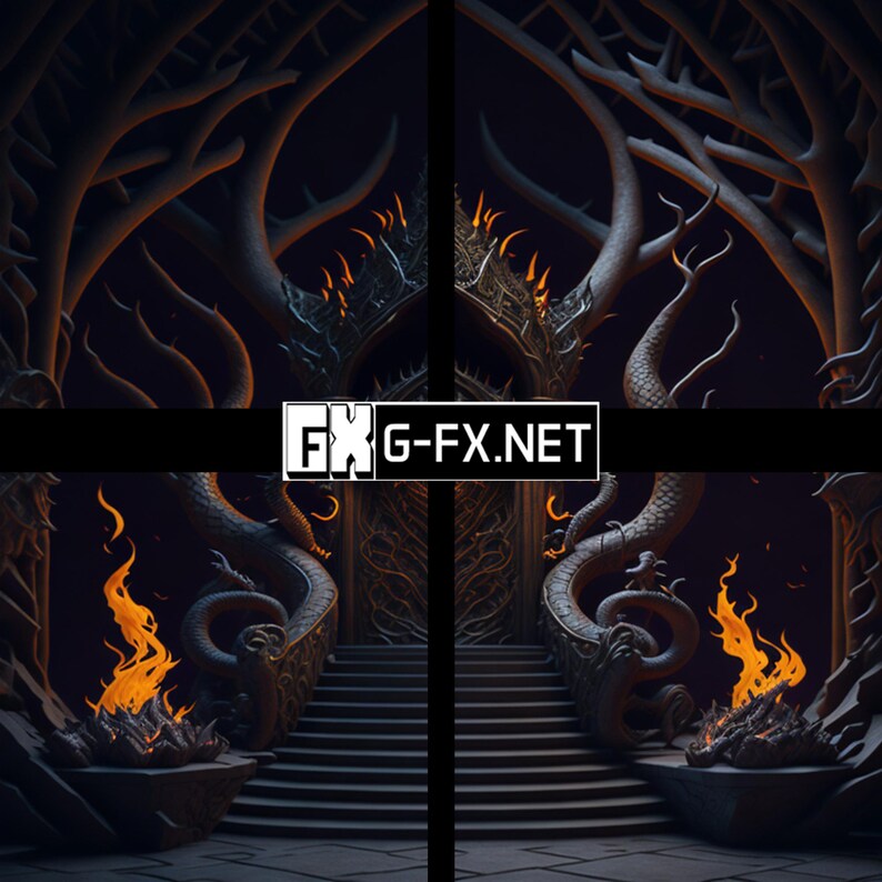 10 Dragon's Lair Digital Backdrop Fantasy Photography DND Style ...