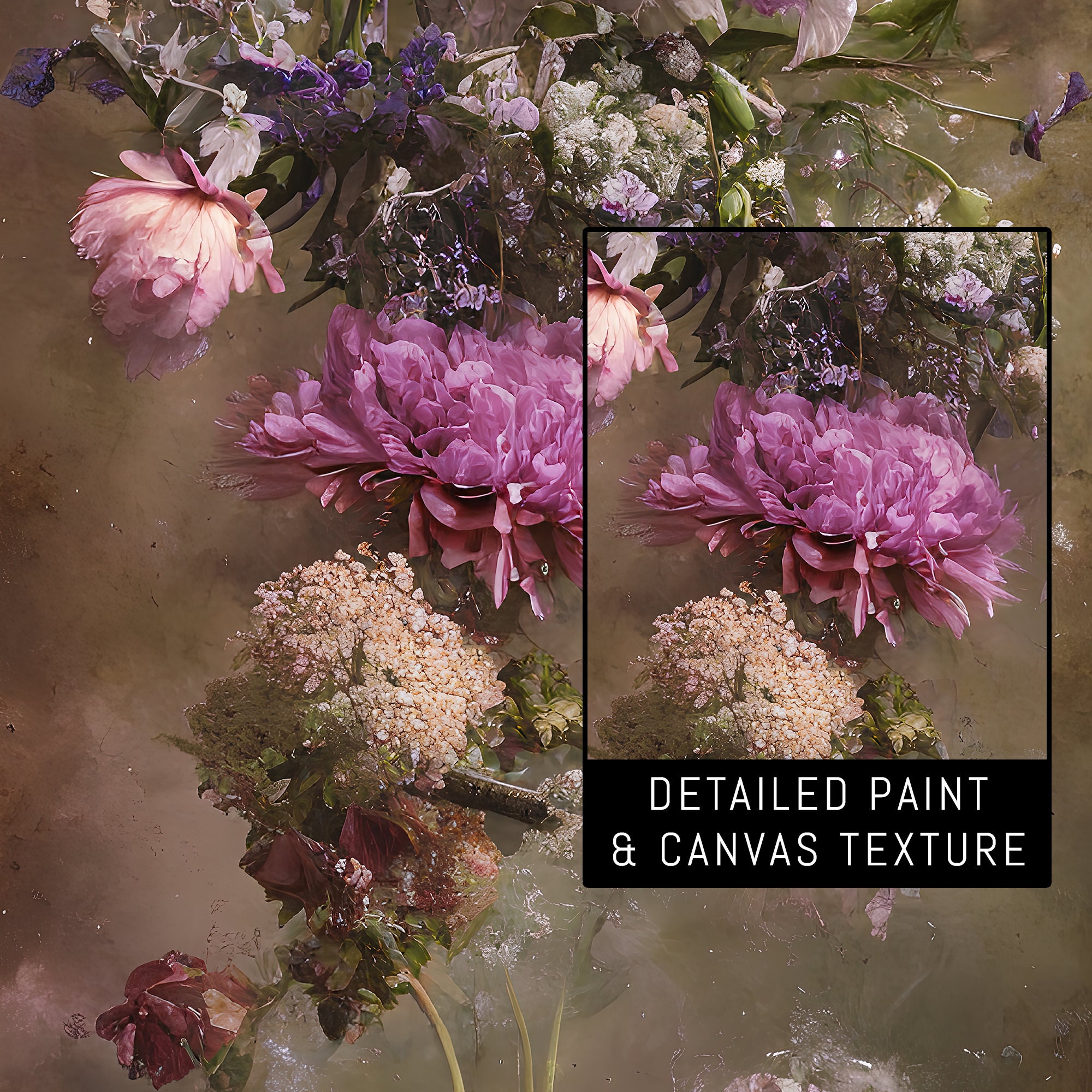 10 Floral Fine Art Textures, Flower Background, Photoshop Overlays ...