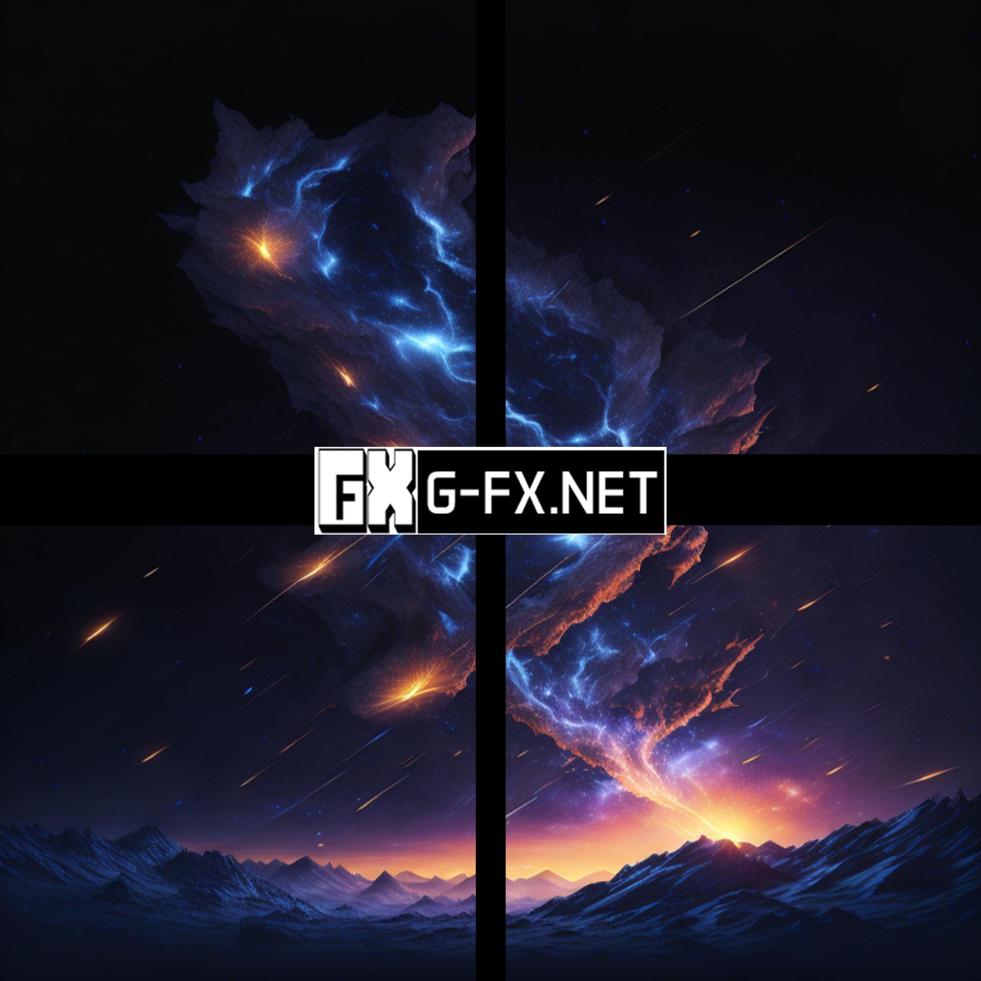 10 Celestial Sky Digital Backdrop Galactic Space Background - Etsy