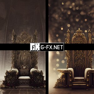 10 Castle Iron Throne Printable Backdrop, Medieval Fantasy Throne Room ...