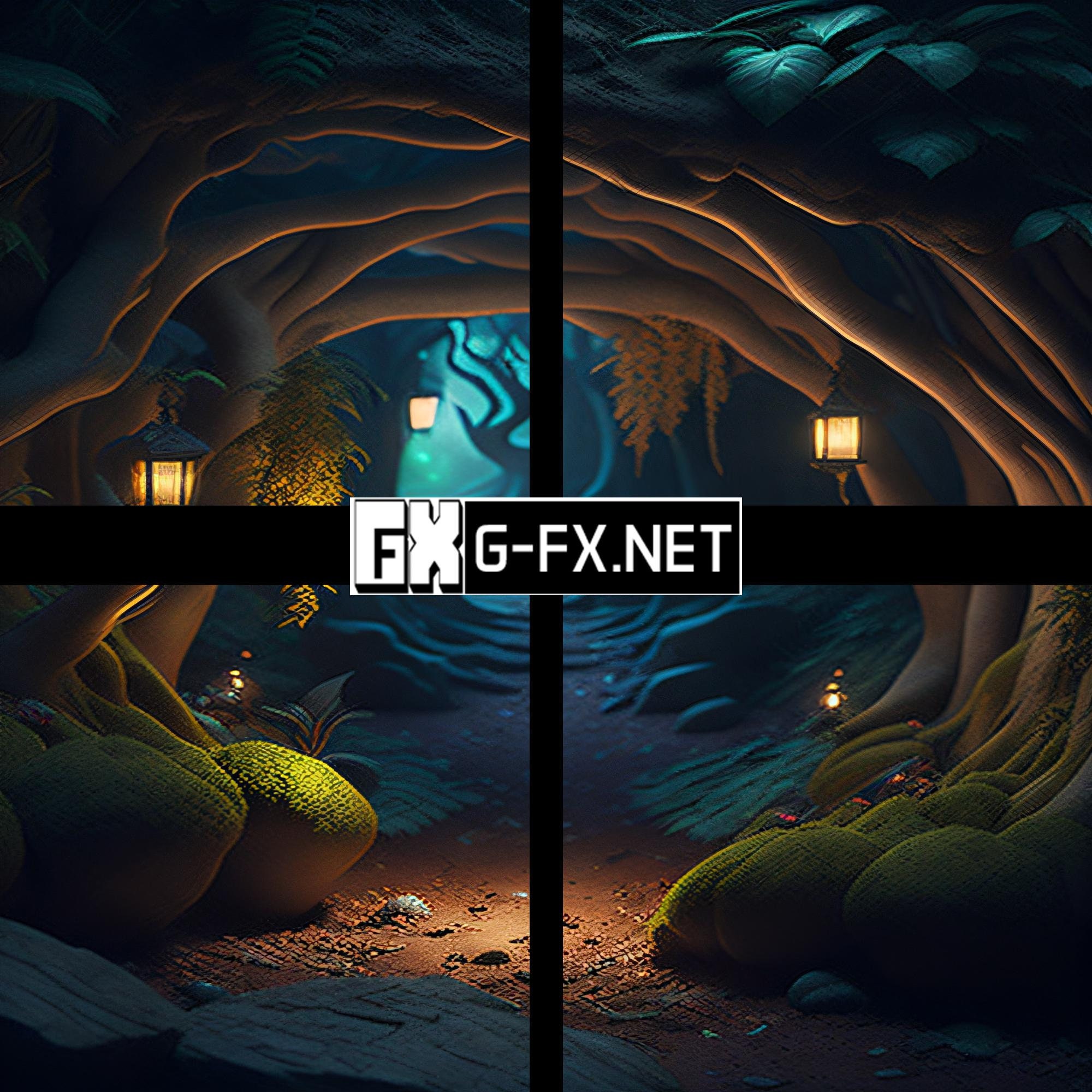 10 Mystical Forest Digital Backdrop, Enchanted Woods Backdrops, Magical ...