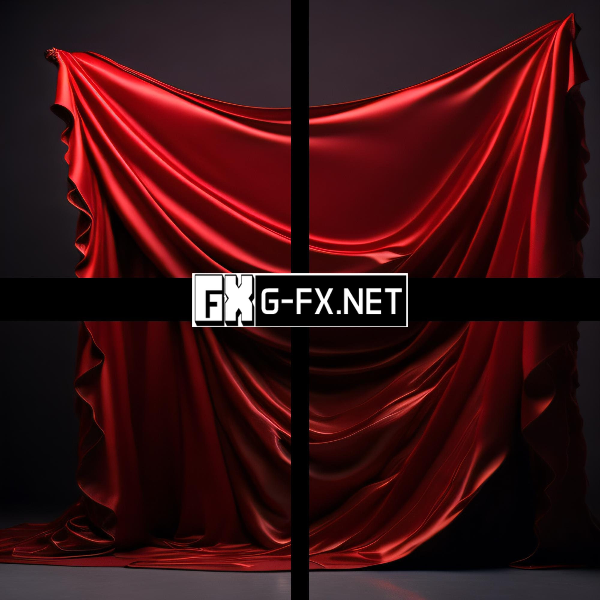 10 Red Flowing Silk Digital Backdrop, Flowing Silk Backdrops, Elegant ...