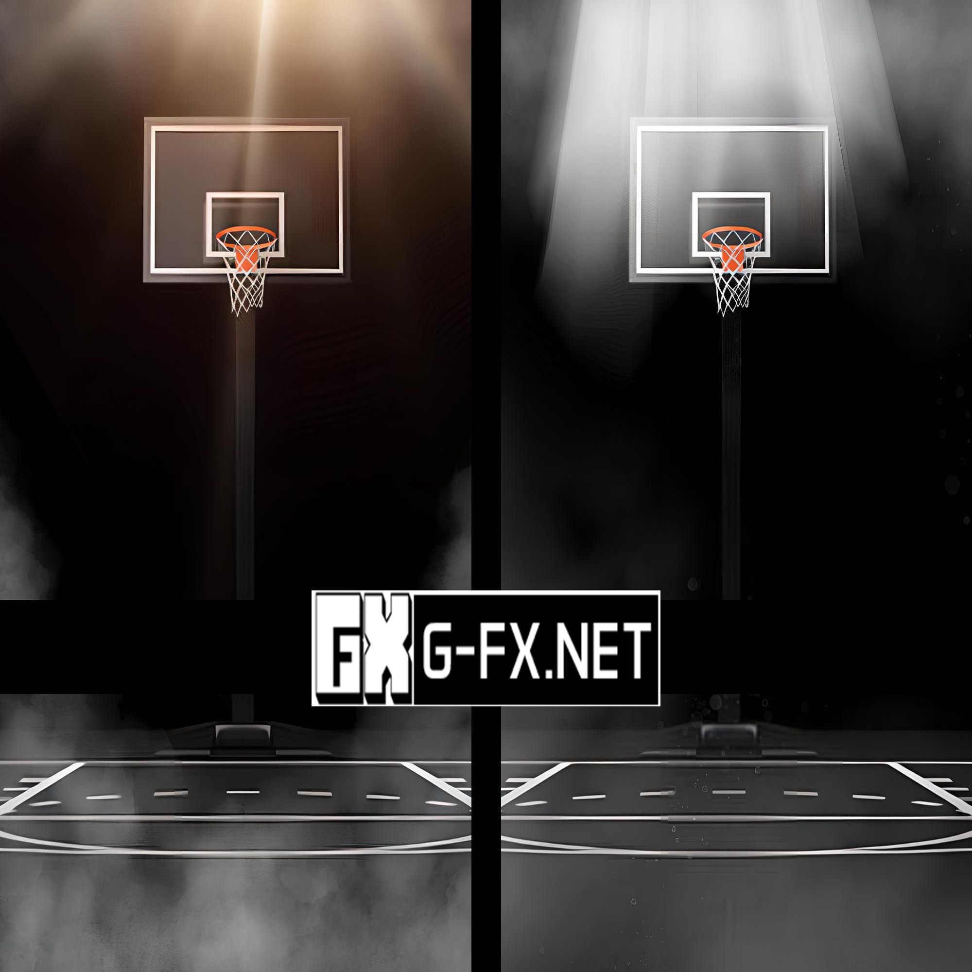 10 Basketball Digital Backdrop, Stadium Basketball Court Background ...
