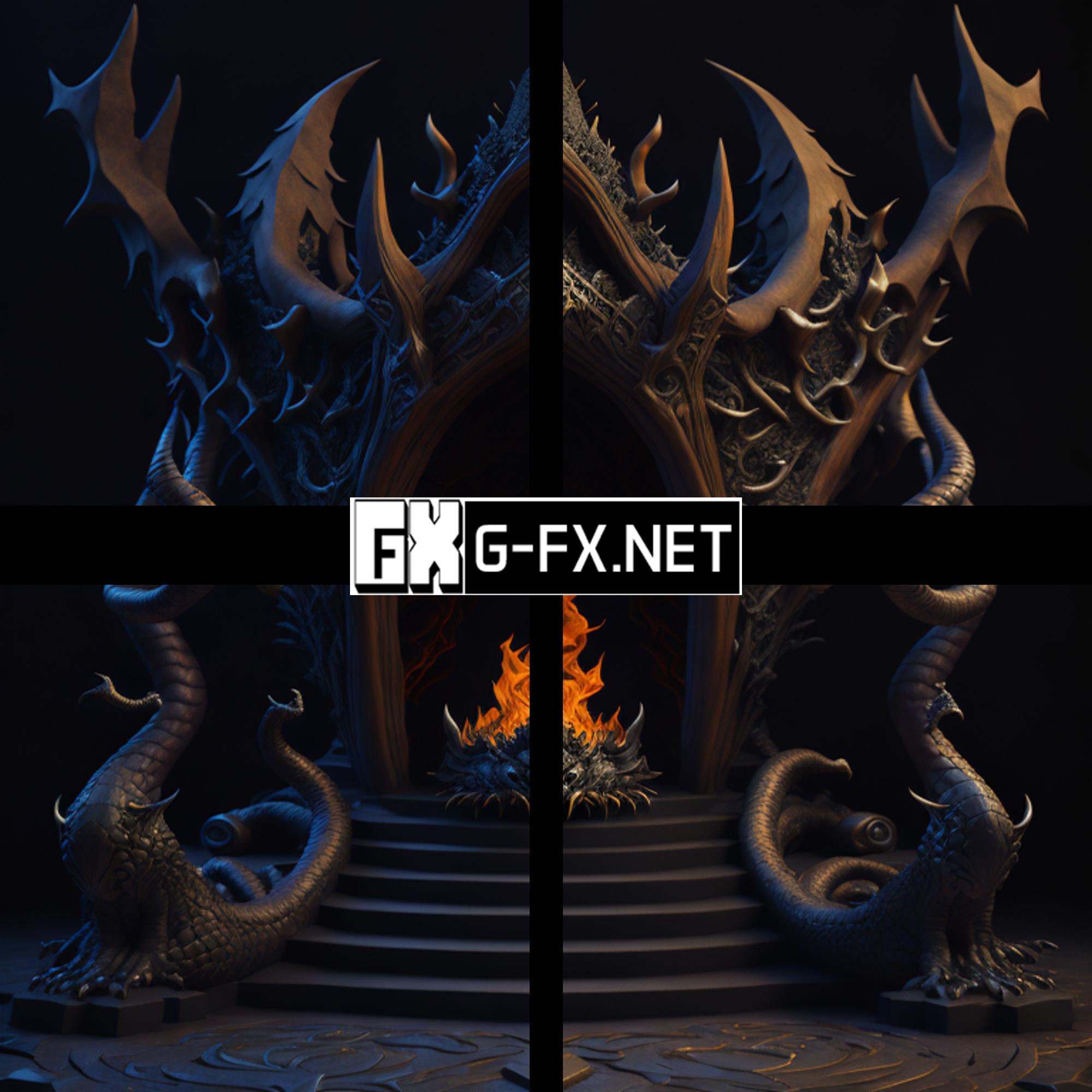 10 Dragon's Lair Digital Backdrop Fantasy Photography DND Style ...