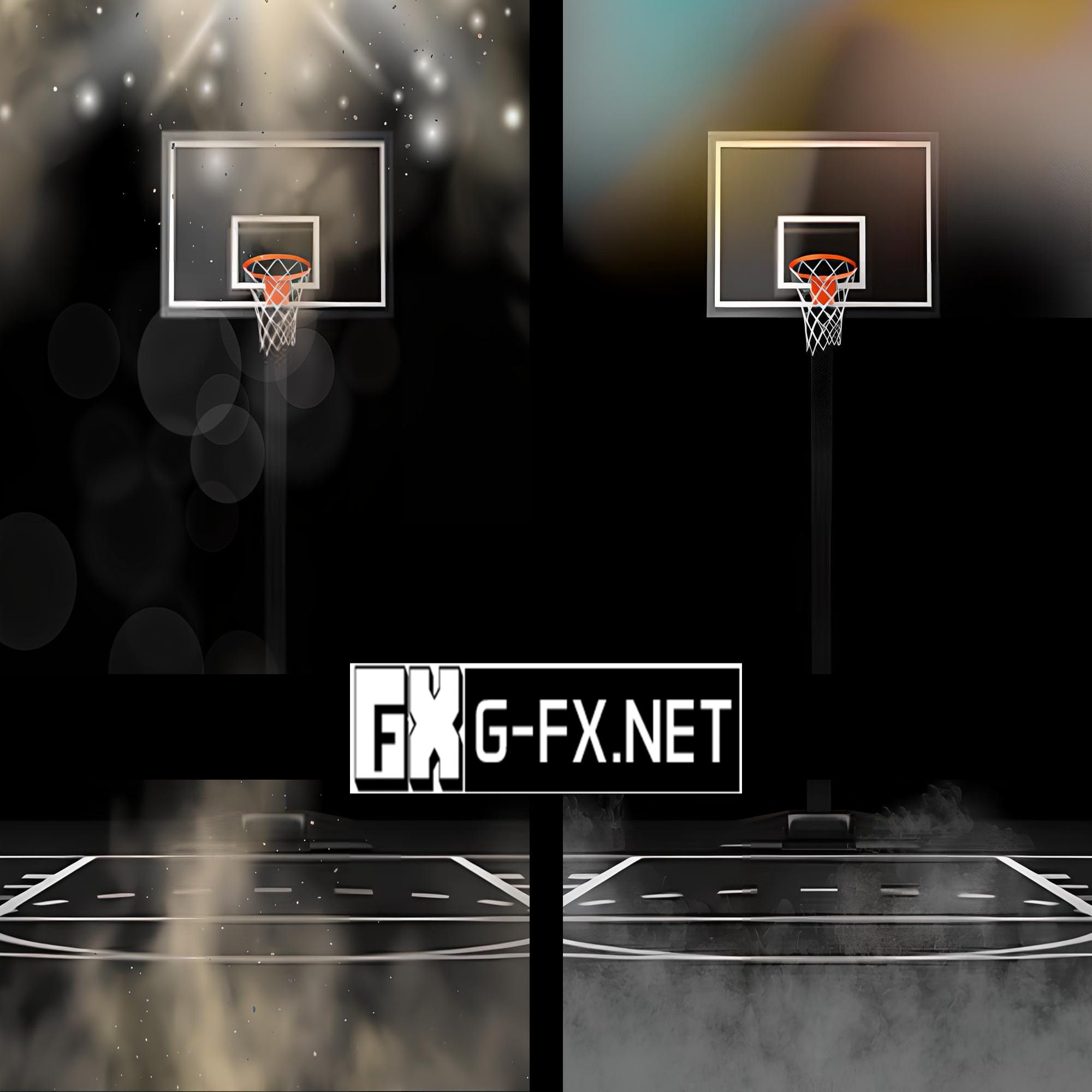 10 Basketball Digital Backdrop, Stadium Basketball Court Background ...