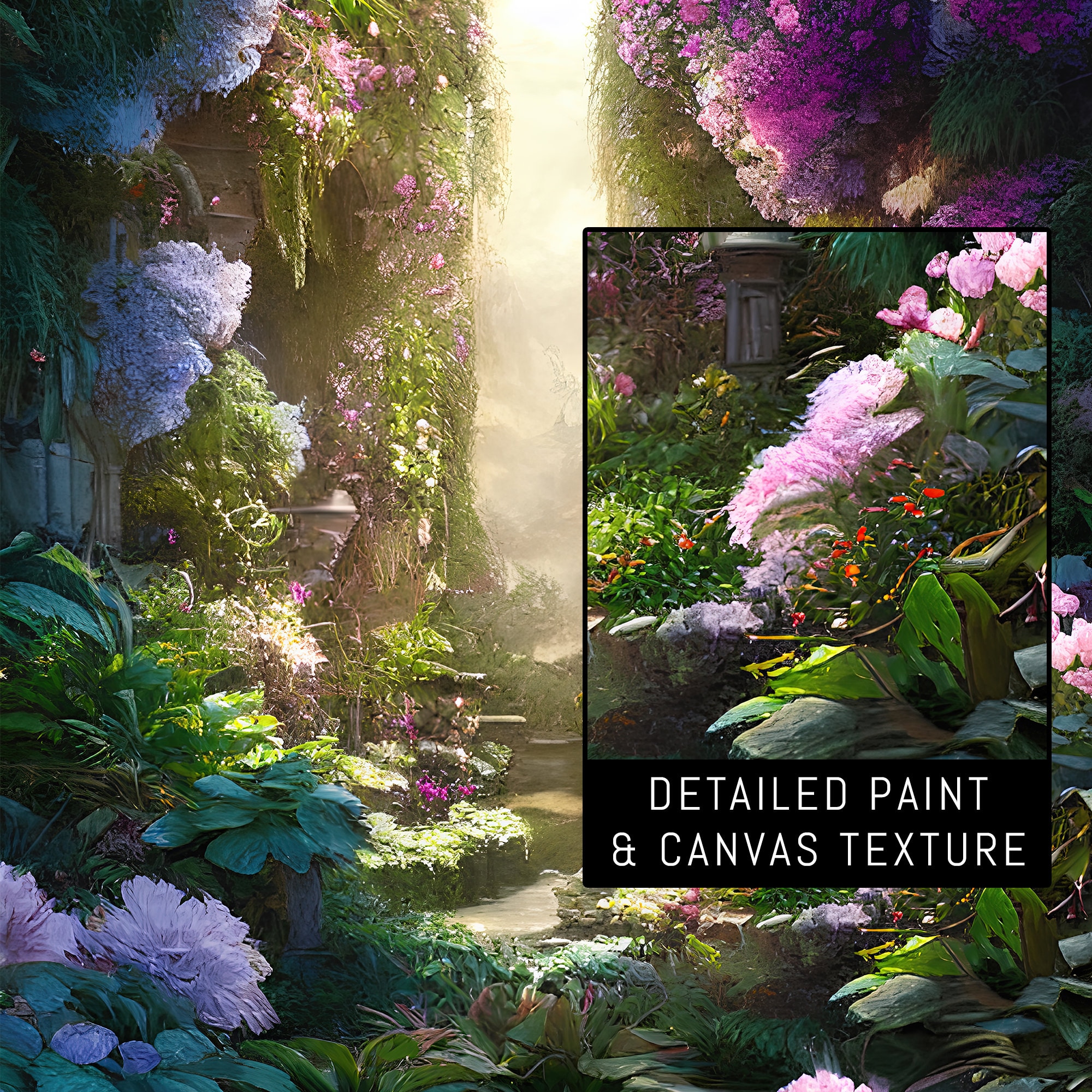 10 Enchanted Floral Oasis Portrait Backdrops, Photography, Photo Studio ...