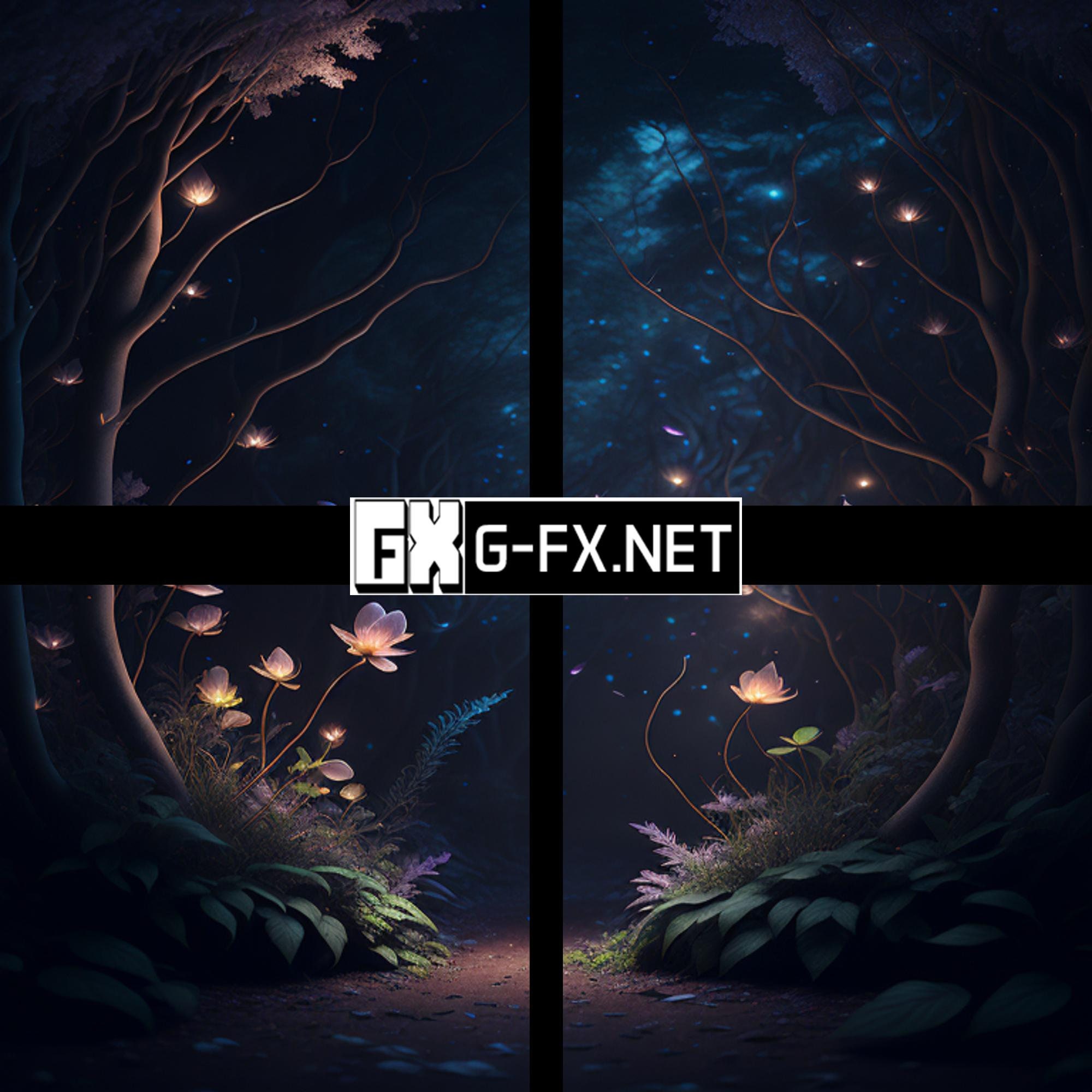 10 Enchanted Garden Digital Backdrops Whimsical Nature Scenes for ...
