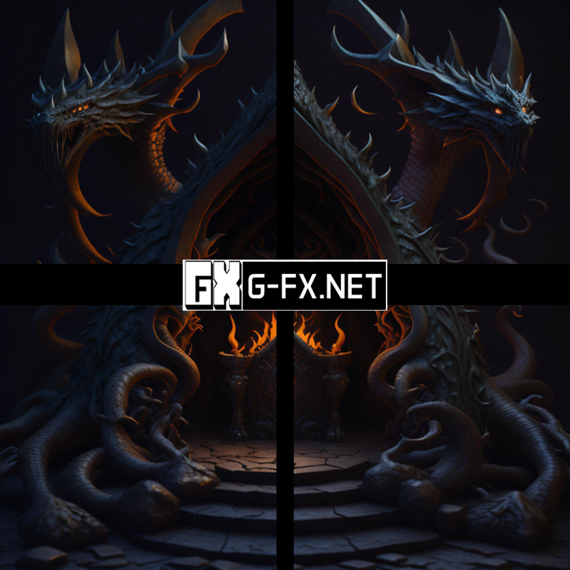 10 Dragon's Lair Digital Backdrop Fantasy Photography DND Style ...