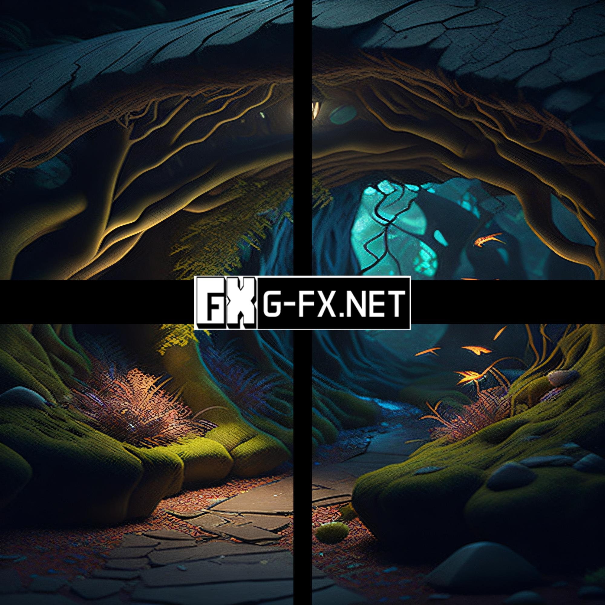 10 Mystical Forest Digital Backdrop, Enchanted Woods Backdrops, Magical ...