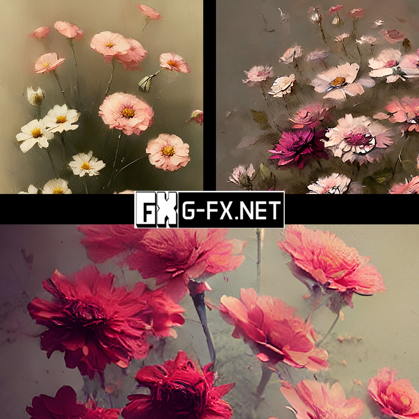 15 Floral Texture Backdrop Overlays, Flower Maternity Backdrop Overlays ...