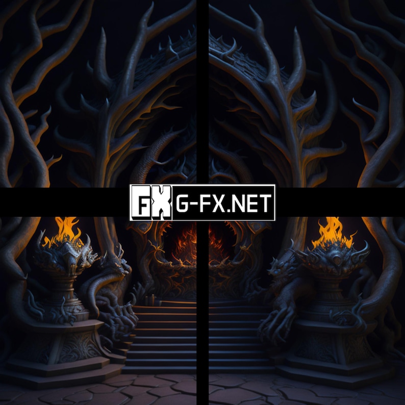 10 Dragon's Lair Digital Backdrop Fantasy Photography DND Style ...