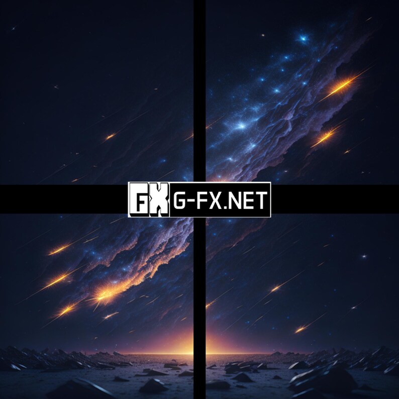 10 Celestial Sky Digital Backdrop Galactic Space Background Epic Night ...