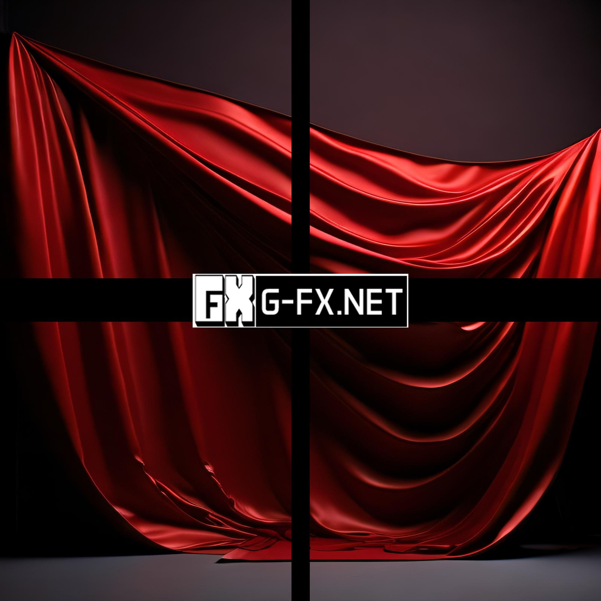 10 Red Flowing Silk Digital Backdrop, Flowing Silk Backdrops, Elegant ...
