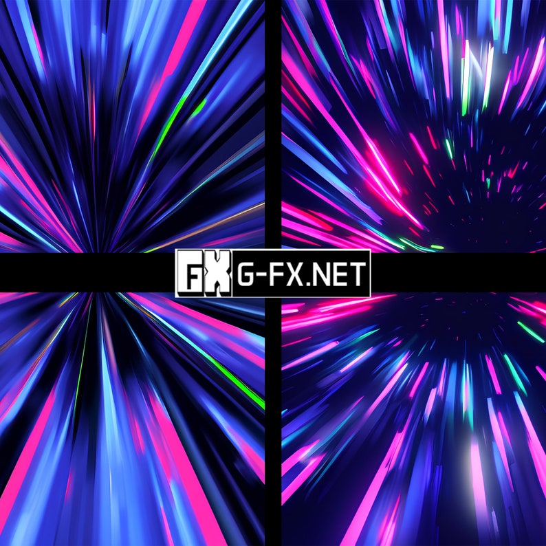 Neon Space Warp Backdrop Neon Galaxy Warp Cosmic Space Texture Galaxy ...