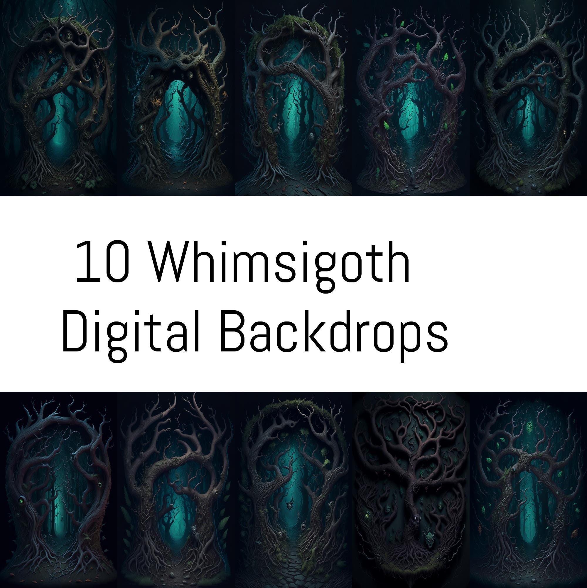 10 Whimsigoth Digital Backdrops Gothic Fantasy Photography Backgrounds ...
