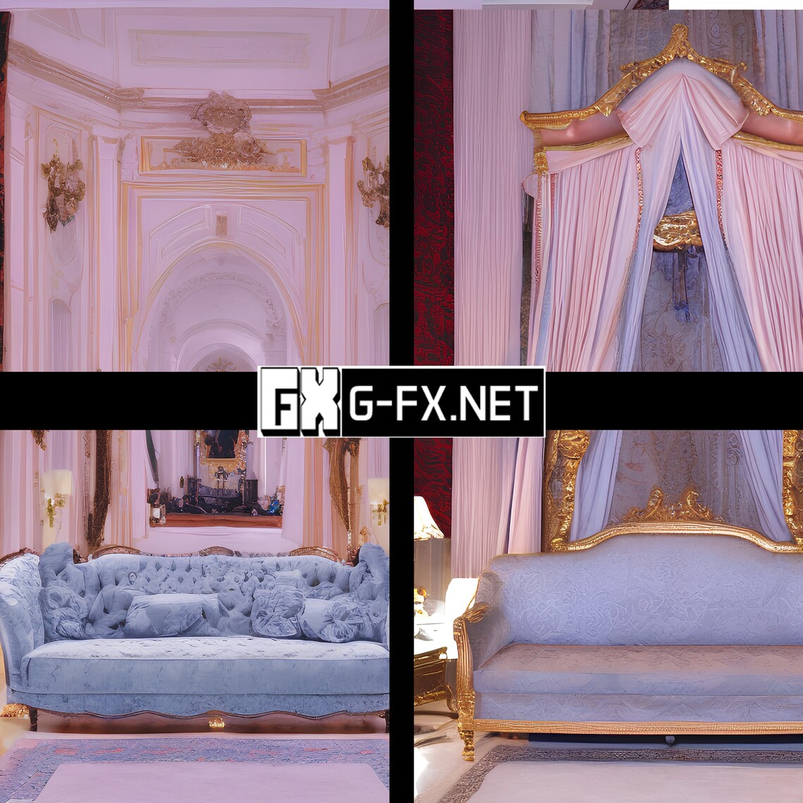 10 Palace Sofa Digital Backdrop, Sofa Background for Editing, Couch ...