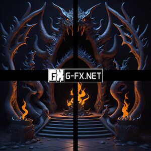 10 Dragon's Lair Digital Backdrop Fantasy Photography DND Style ...