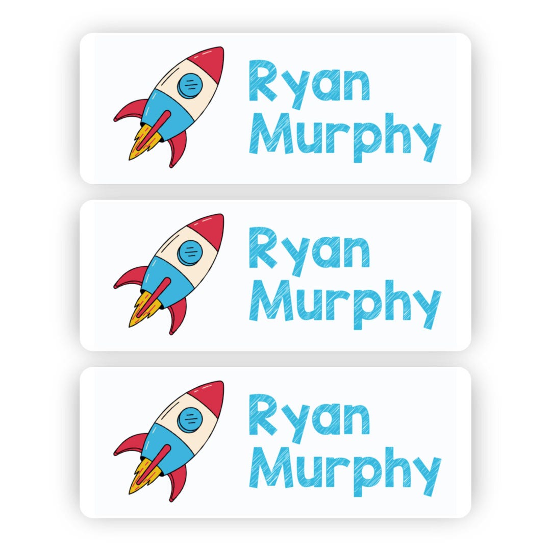 School Supply Labels | Sheet of 30 Personalized Stickers | Back to ...