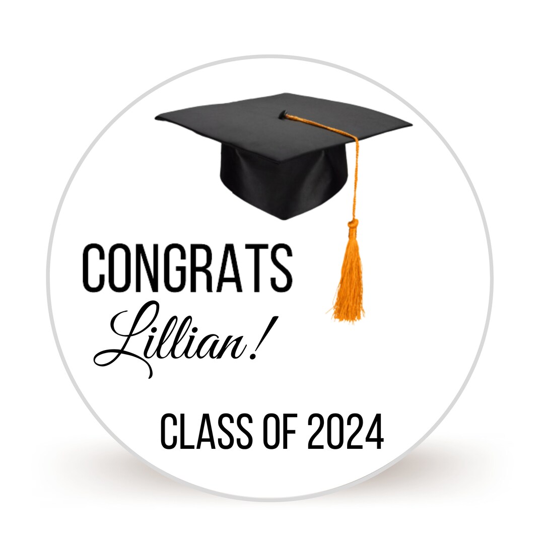 Personalized Graduation Stickers Graduation Favor Labels Available in 3 ...