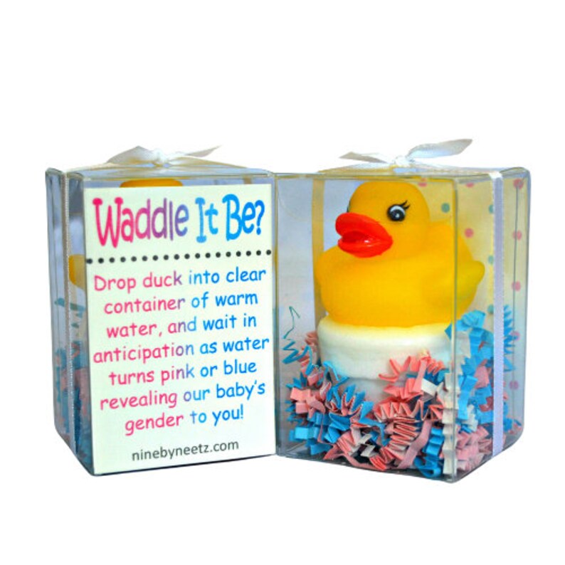 Waddle It Be Gender Reveal Rubber Duck Fizz Set of 2 - Etsy