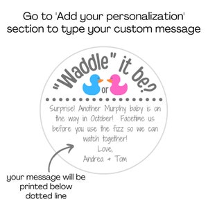 Waddle It Be? Rubber Duck Gender Reveal Fizz by Mail | Pregnancy ...