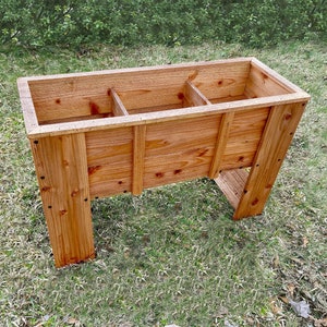 Raised Cedar Planter Box - Stylish & Sturdy! - Etsy