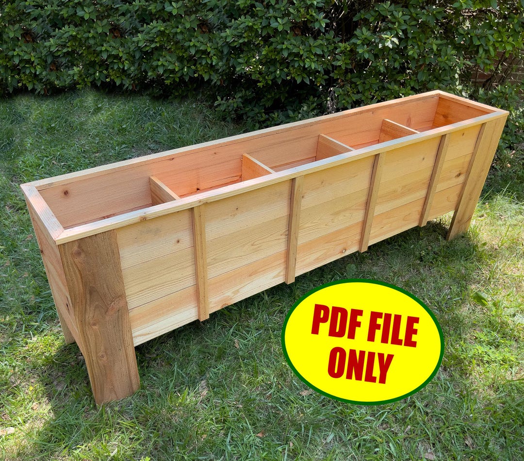 Cedar Planter Box Building Plans - Tomato Version! - Etsy