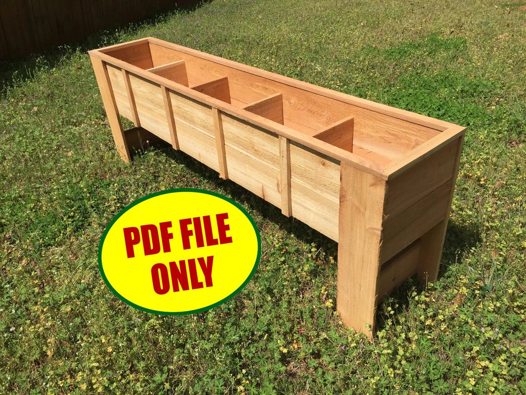 Cedar Planter Box DIY Building Plans - Etsy