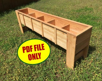Raised Cedar Planter Box - Extra Deep (DIY Plans) - Etsy
