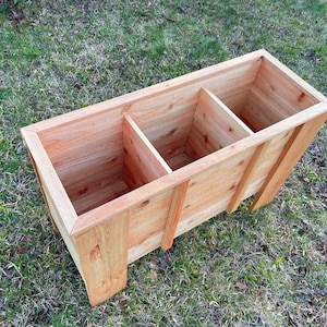 Raised Cedar Planter Box Extra Deep DIY Plans - Etsy