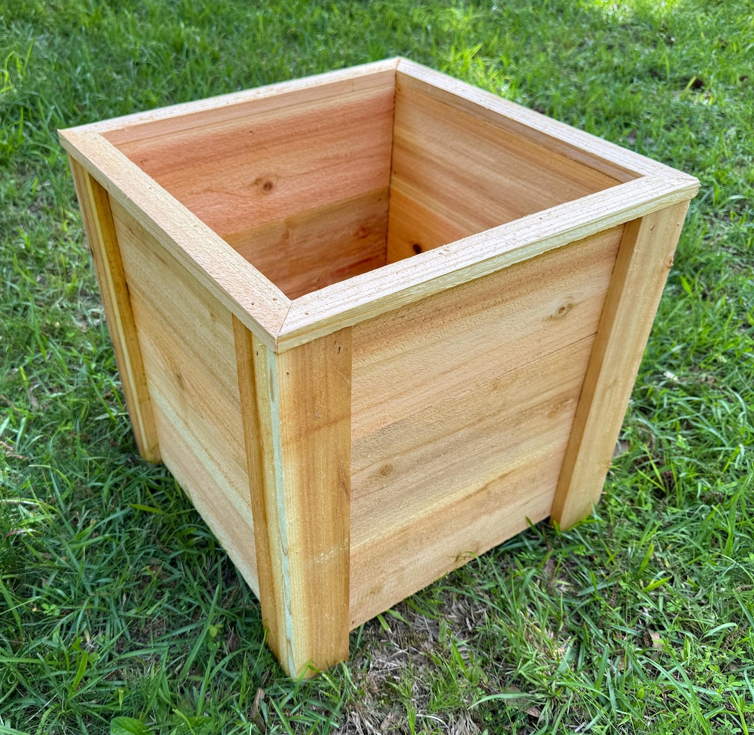Cedar Planter Box 18"x18" (multiple Heights), Ideal for Tomatoes! - Etsy