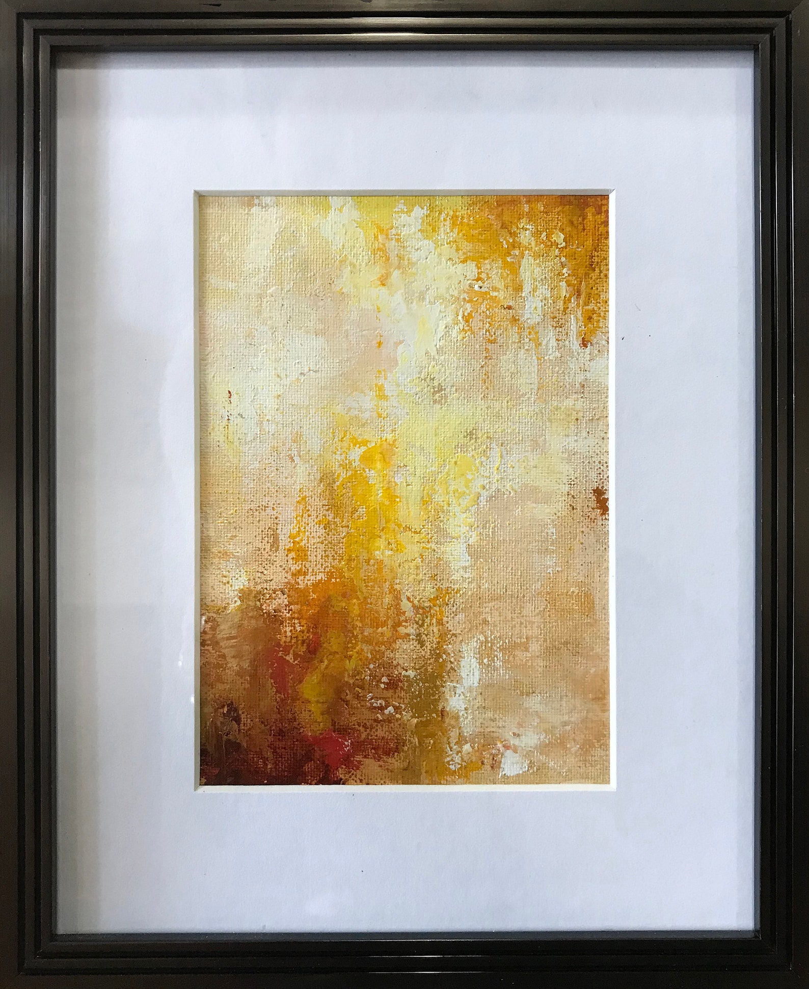 Daily Painting - Original Abstract Painting 4.5"x7.5" With 8"x10" Inch ...