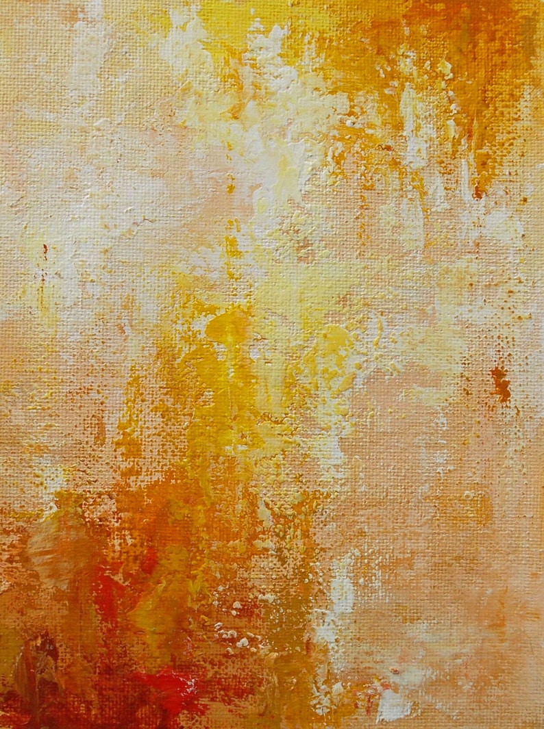 Daily Painting Original Abstract Painting 4.5x7.5 With 8x10 Inch Mat by ...